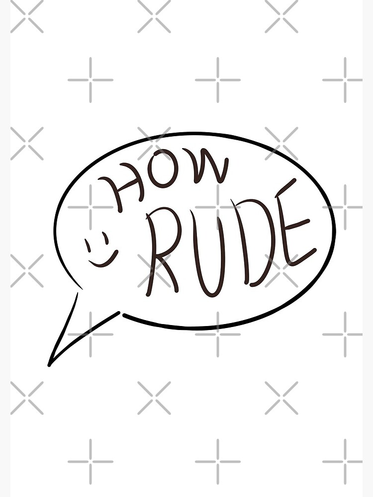 "How rude (smiley face)" Spiral Notebook by Ddduua | Redbubble
