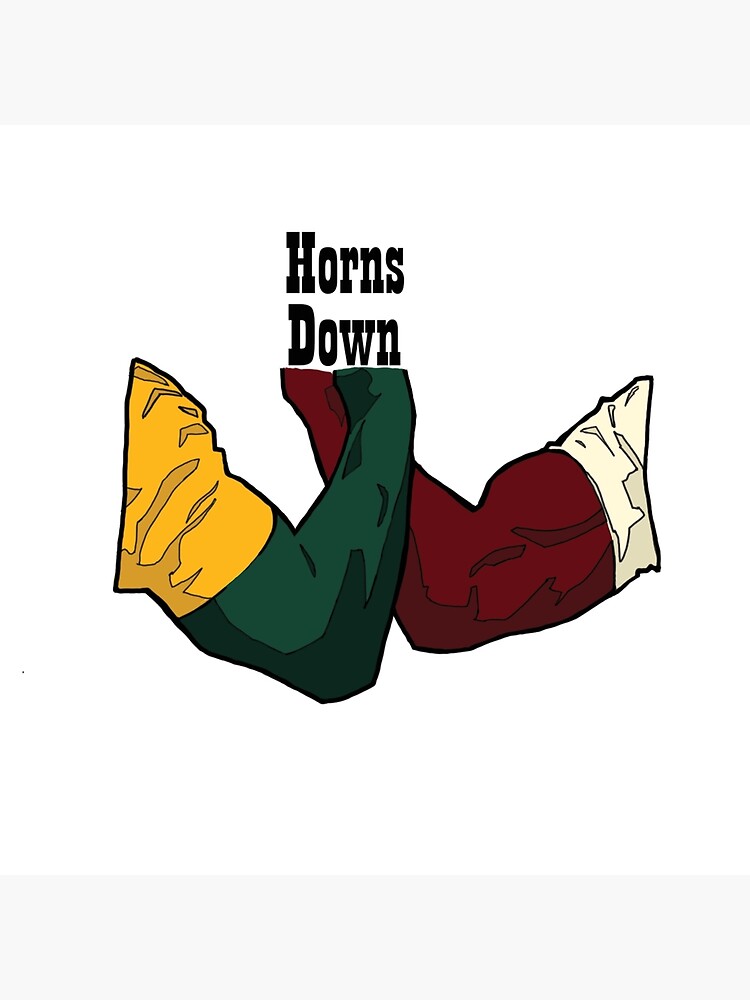 "Horns Down" Poster for Sale by brendantburress | Redbubble