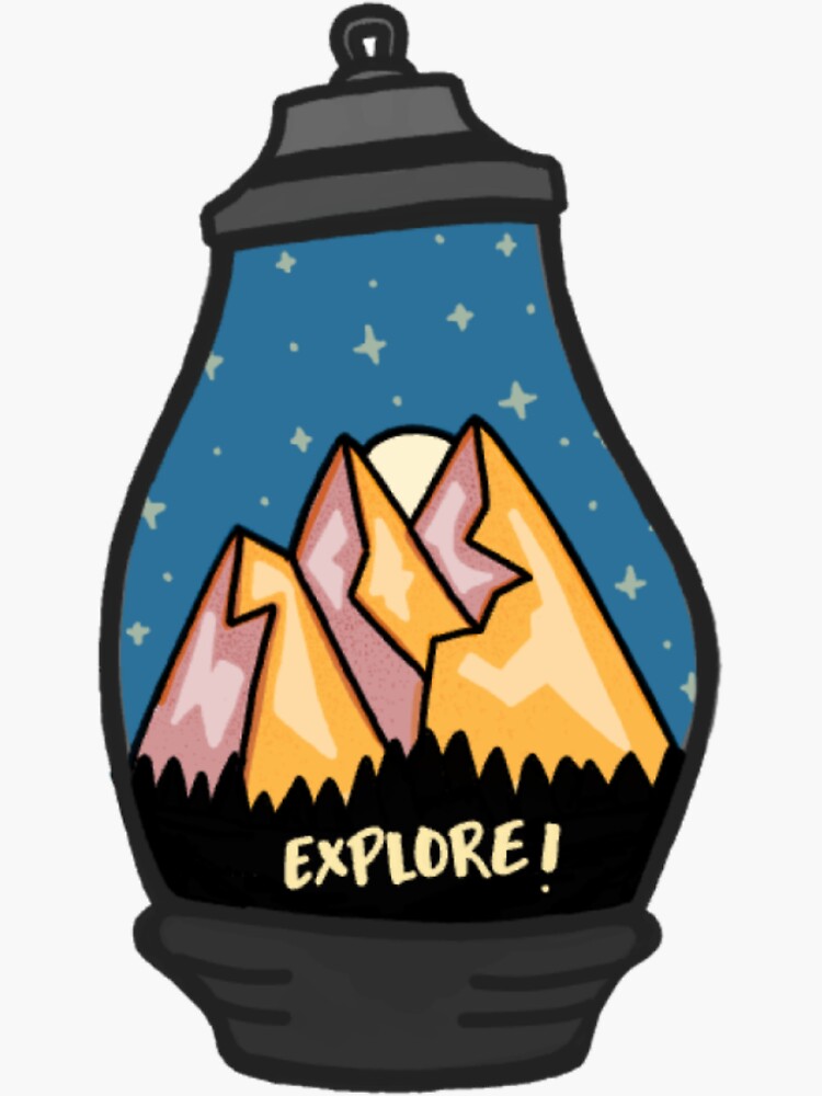 "Mountain Lantern" Sticker for Sale by Nalgene | Redbubble