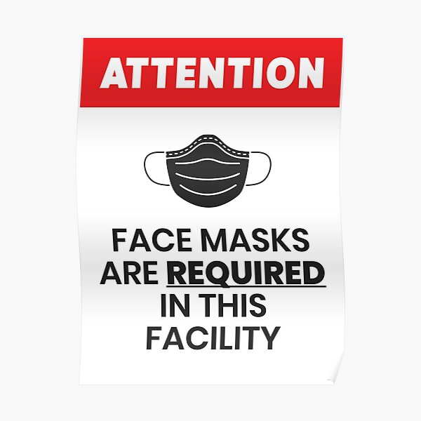 "COVID-19 Face Mask Signage for Small Business, Office, and Workplace ...