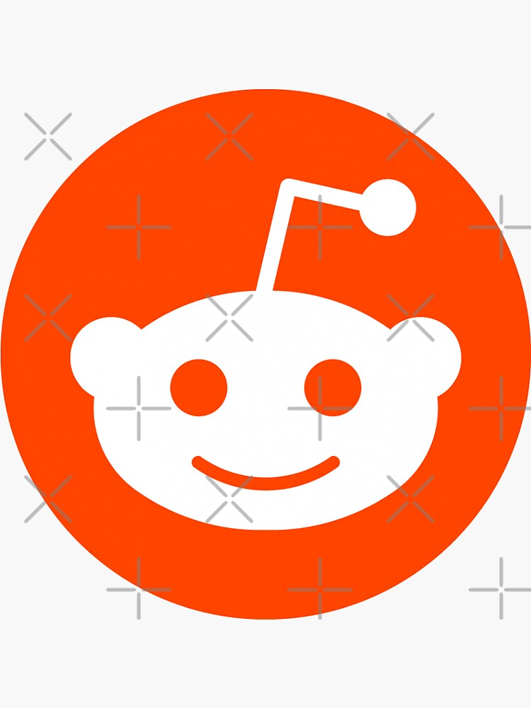 "Reddit logo Sticker" Sticker for Sale by KaiserFrei | Redbubble
