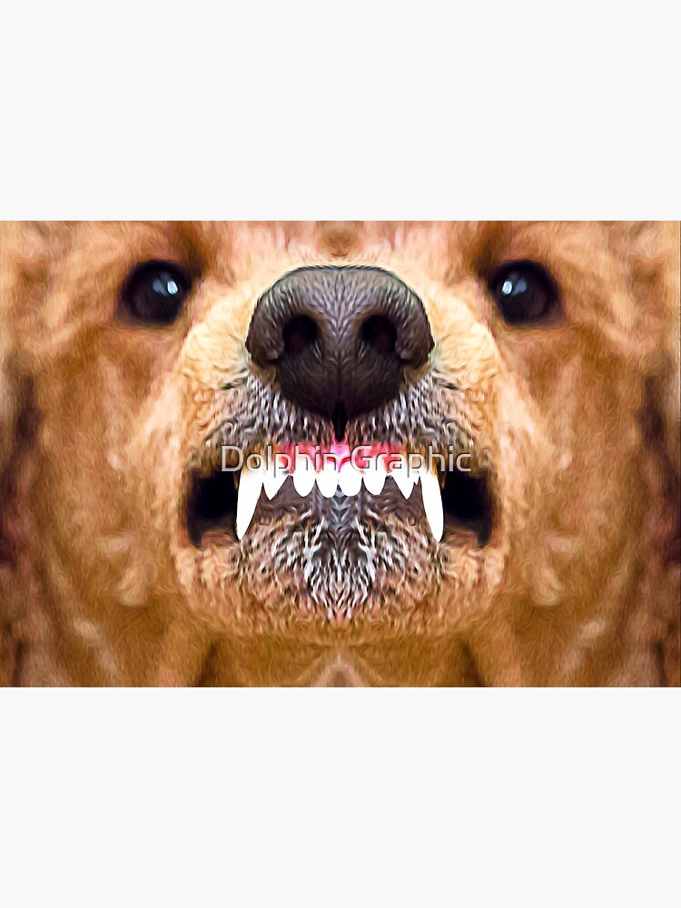 "Poodle snarling showing teeth angry Animals Gifts" Mask for Sale by ...