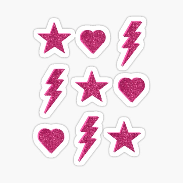 "Pink Glitter" Sticker by Ashleydc | Redbubble