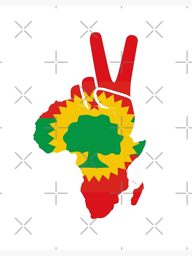 " Oromo Flag Africa map Ethiopia " Art Board Print for Sale by ...