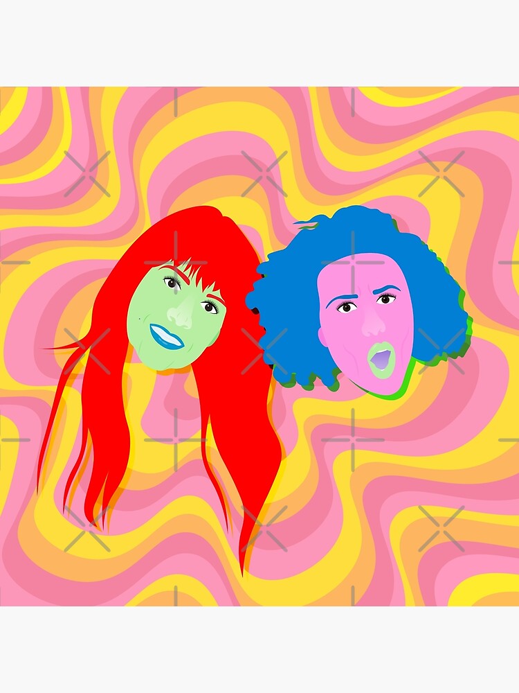 "YASS Kween - Abbi & Ilana - Broad City" Art Print by gertINK | Redbubble