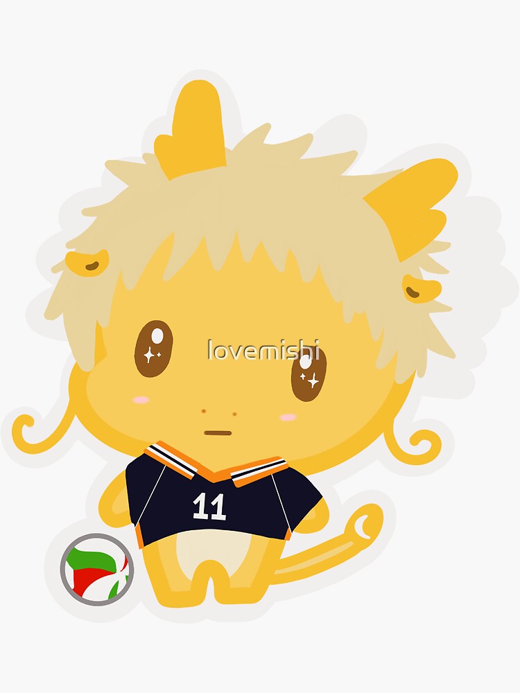 "Haikyuu Tsukki/Tsukishima Volleyball Dragon" Sticker by lovemishi ...