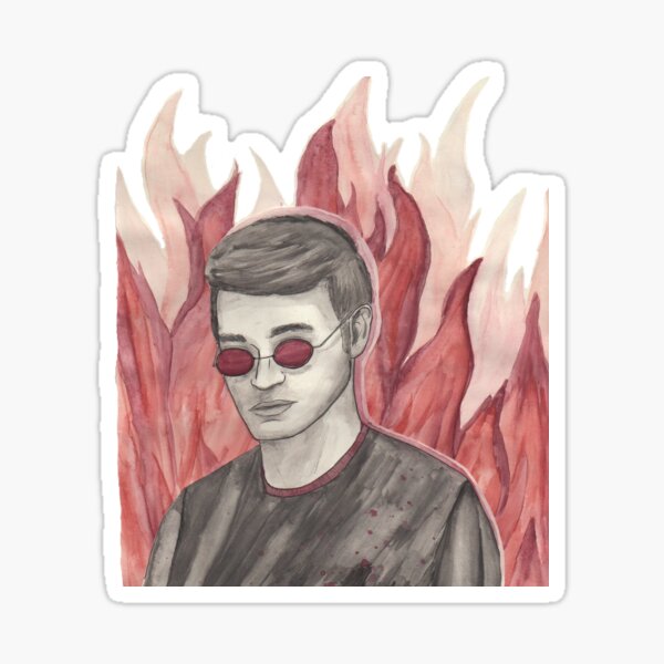 Pegatina « ¿Qué es lo que ... realmente ves? Matt: "Un mundo en llamas ...