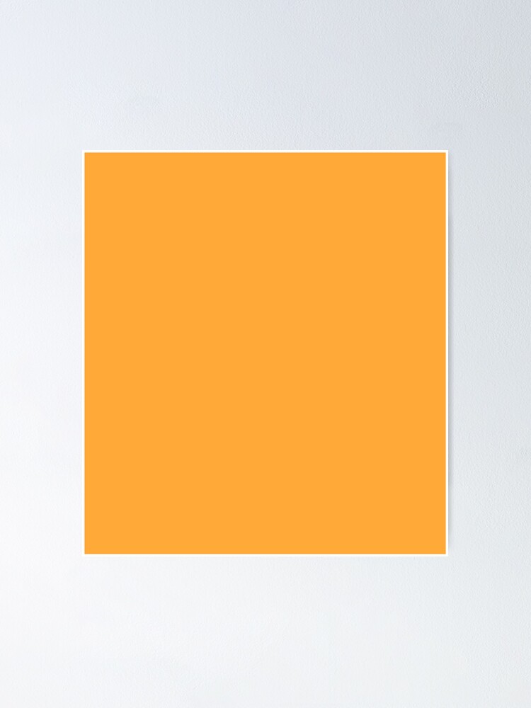 "Bright Tropical Orange Block Color" Poster for Sale by SeaNympth ...