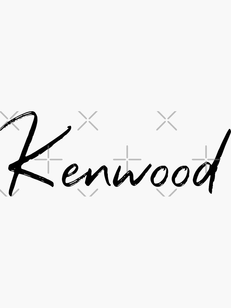 "Kenwood" Sticker for Sale by nhamren | Redbubble