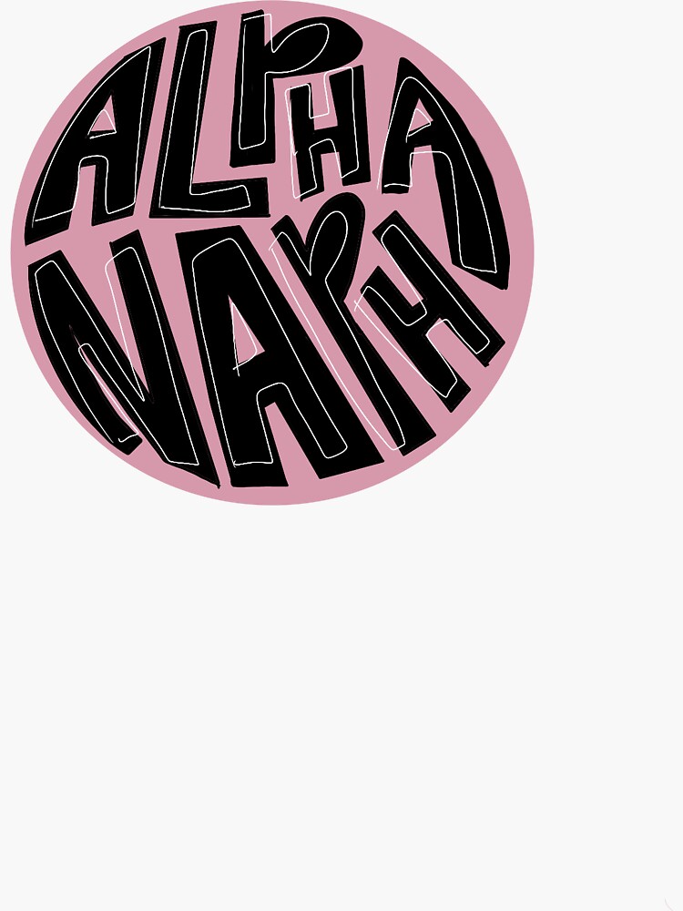 "NAPH circle outline " Sticker for Sale by b-kcreates | Redbubble