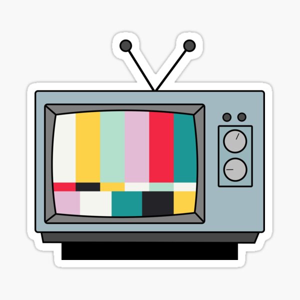 "TV" Sticker for Sale by Anna3321 | Redbubble