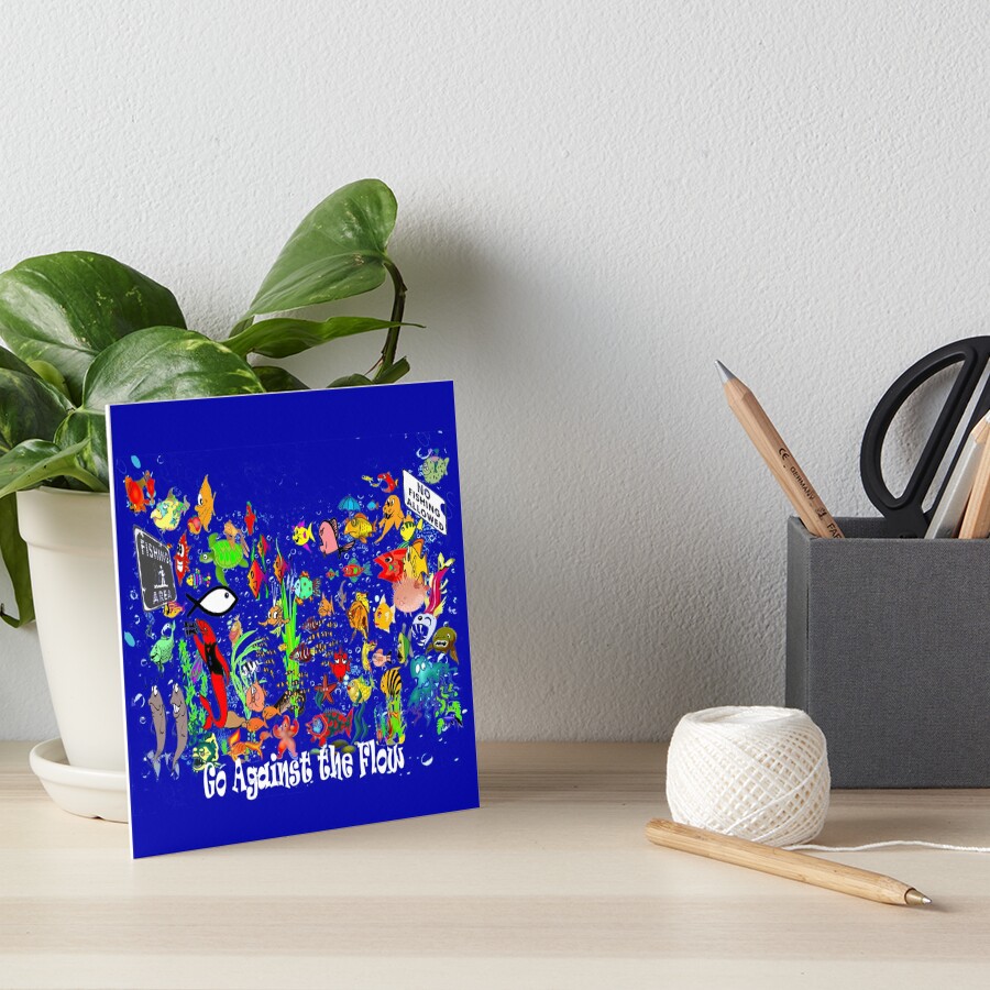 "Jesus Christ Savior Go Against the Flow Christian Witness Fish Symbol ...