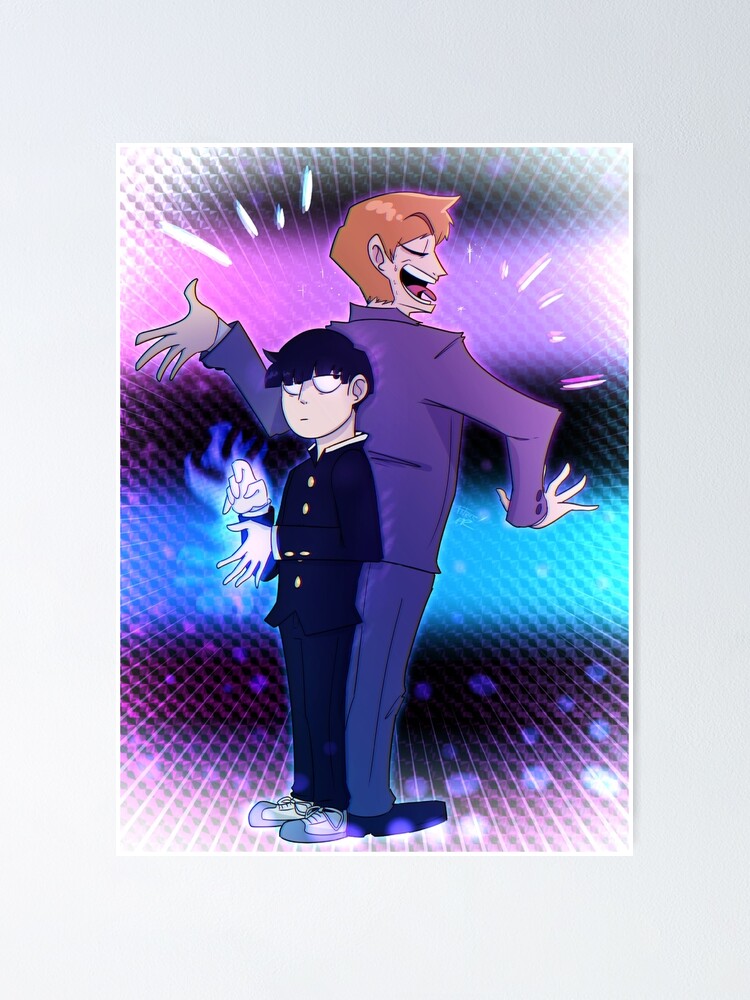 "Mob & Reigen " Poster by phyllored | Redbubble
