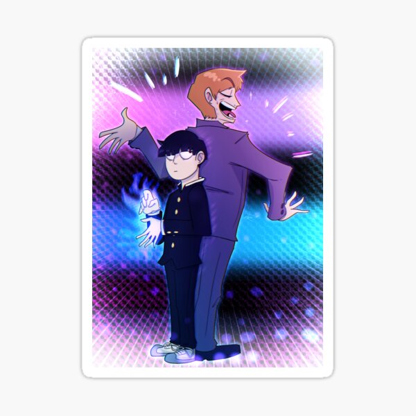 "Mob & Reigen " Sticker for Sale by phyllored | Redbubble