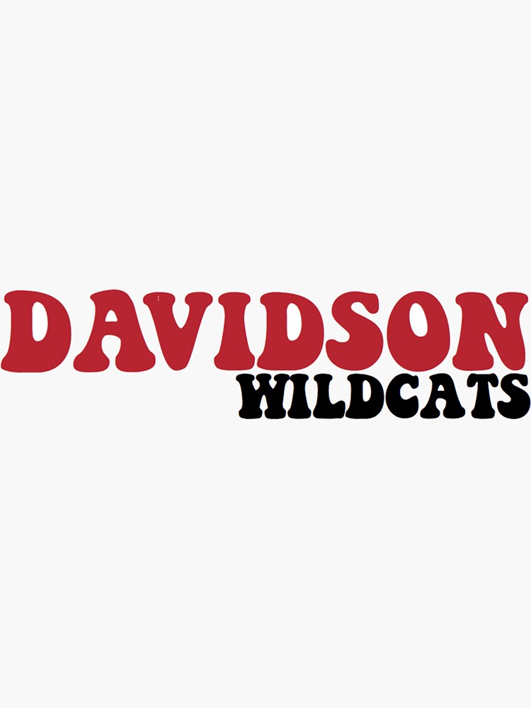 "Davidson College Wildcats" Sticker by mayaf08 | Redbubble