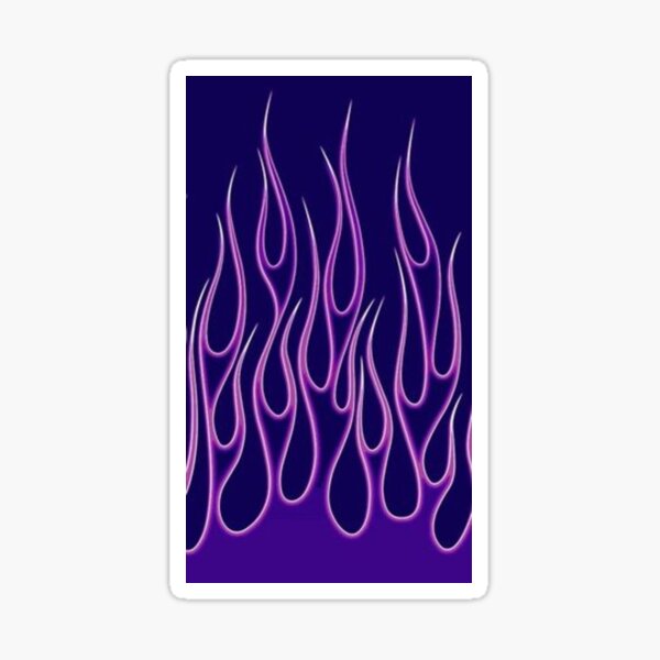 "dark purple flames" Sticker for Sale by hannahwyt | Redbubble