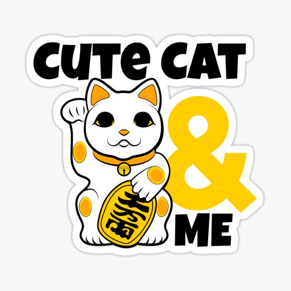 "Cute Cat & Me 2020" Sticker for Sale by DSG-PANDA | Redbubble