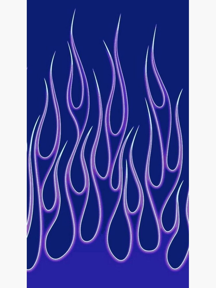 "indigo blue flames" Poster for Sale by hannahwyt | Redbubble