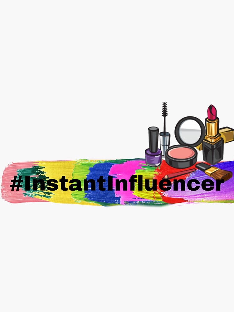 "Instant Influencer " Sticker for Sale by CGirly | Redbubble