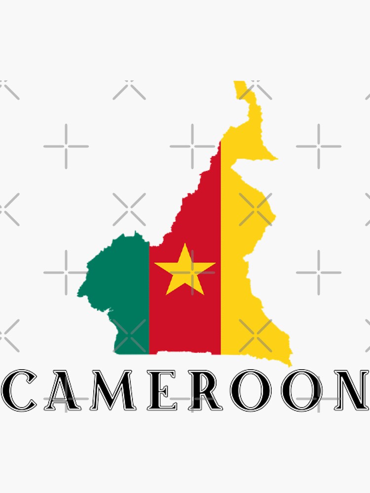 "Cameroonian Flag of Cameroon Outline " Sticker for Sale by JG0024 ...