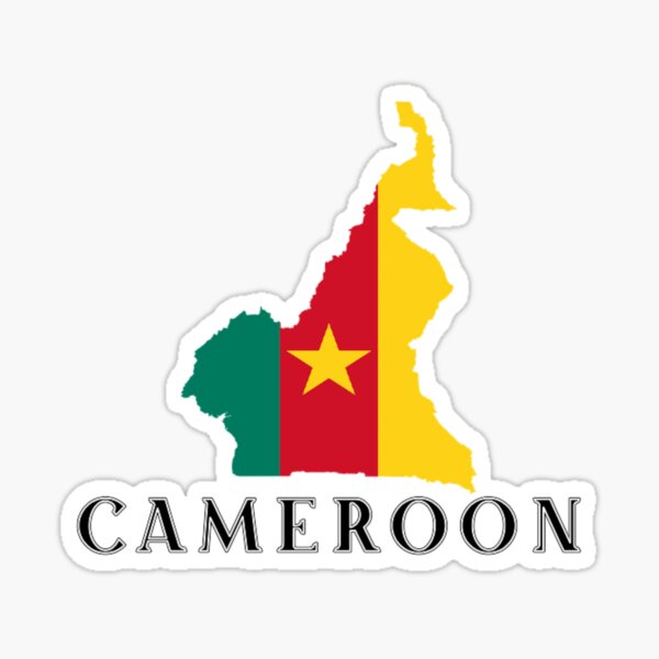 "Cameroonian Flag of Cameroon Outline " Sticker for Sale by JG0024 ...