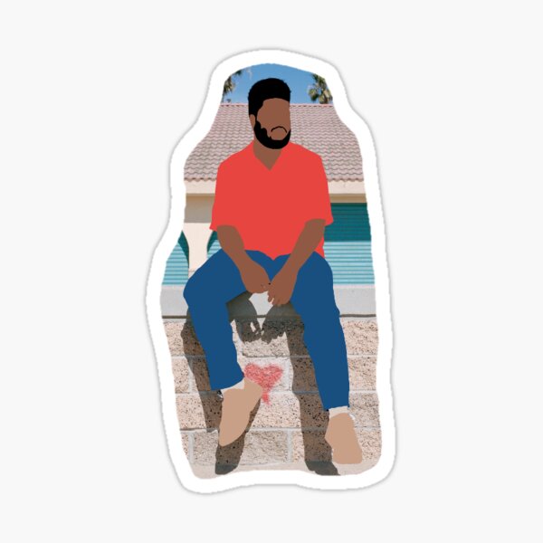 "Khalid Silhouette with Background" Sticker for Sale by Jordanmichele1 ...