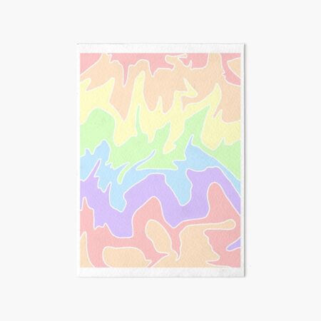"Rainbow pastel aesthetic drips" Art Board Print for Sale by artaholicc ...