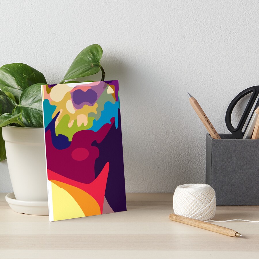 "face of shpe" Art Board Print by wpap | Redbubble