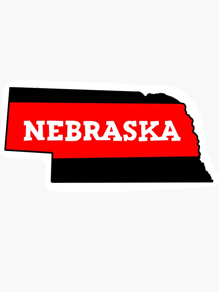 "Nebraska" Sticker by emmaprenti3 | Redbubble