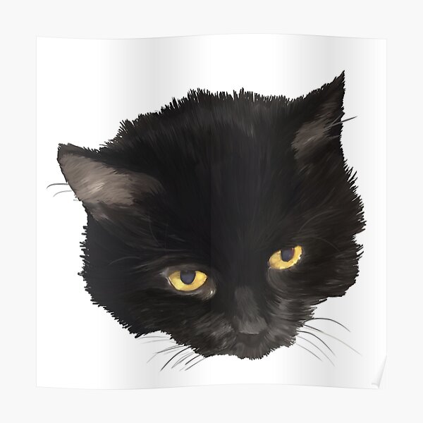 "Nixon the Cat" Poster by Annamullinger | Redbubble