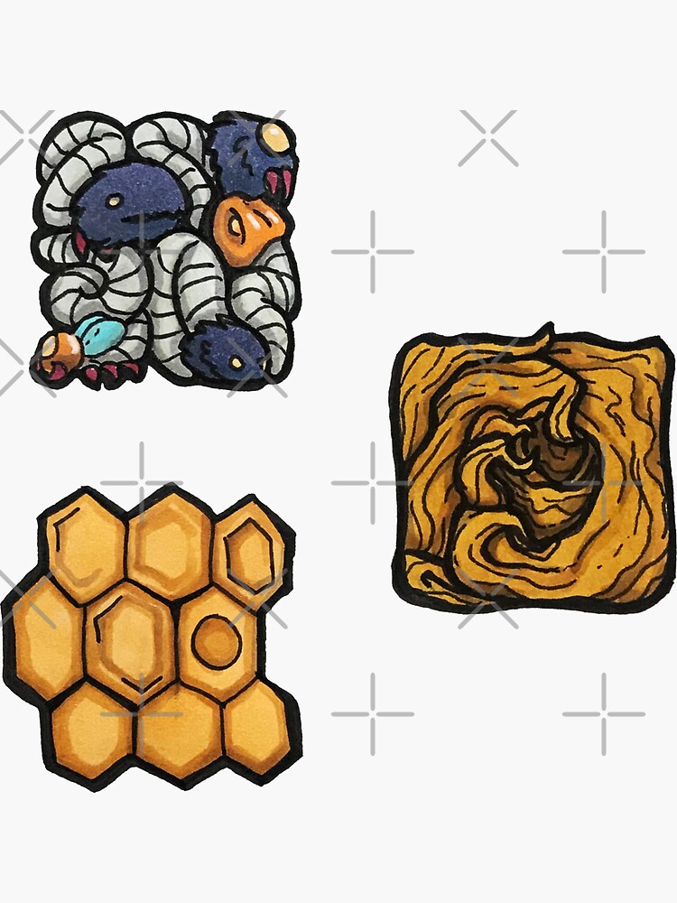 "Creepy Doodle – The Hive Pack" Sticker for Sale by thailander | Redbubble