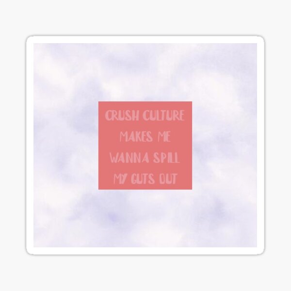 "crush culture" Sticker by spicyymix | Redbubble