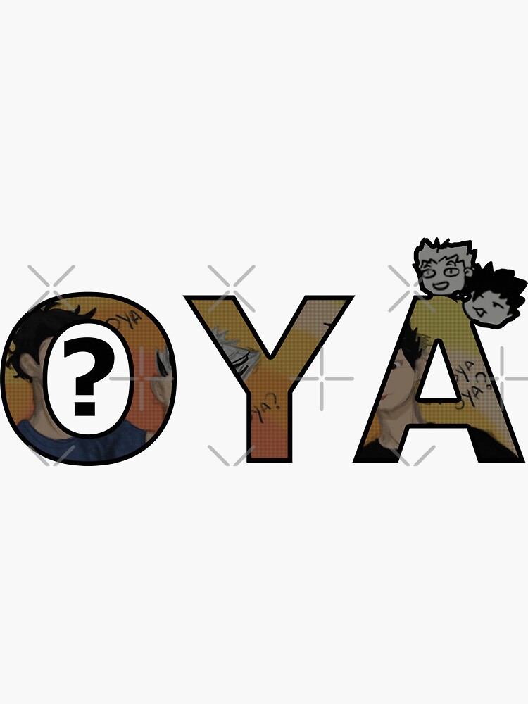 "Oya oya oya Haikyuu mask" Sticker by MjdFuture | Redbubble