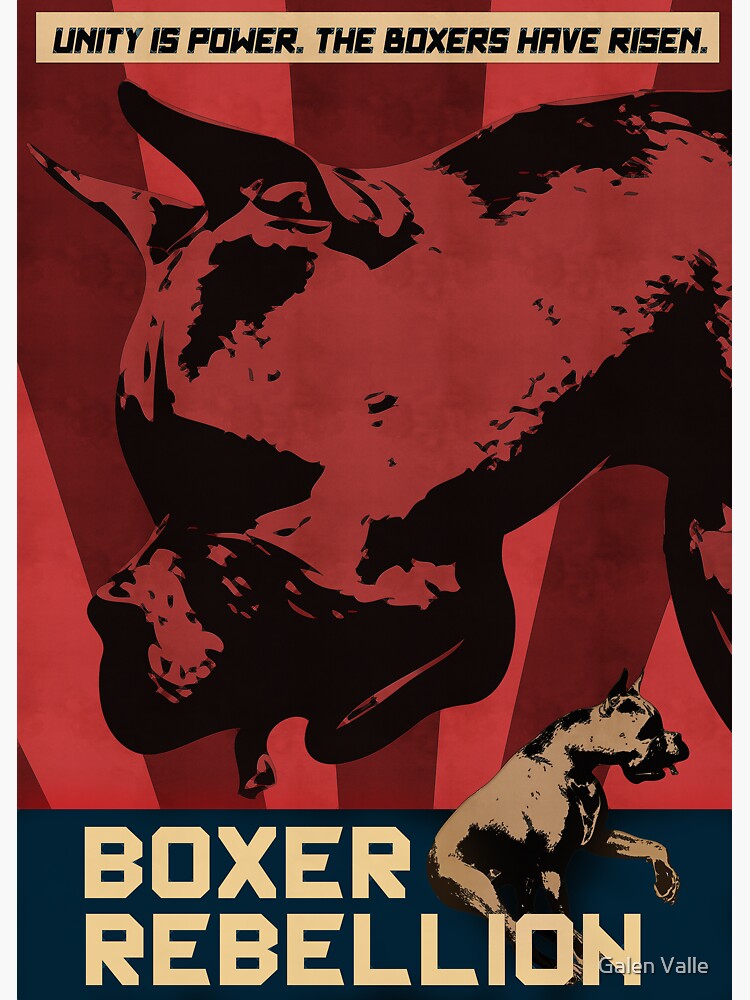 "Boxer Rebellion - Vintage Propaganda Poster Style Pop Art" Sticker by ...