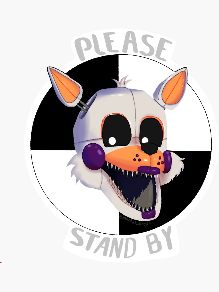 "LOLbit Please Stand By" Sticker for Sale by mortal-kingss | Redbubble