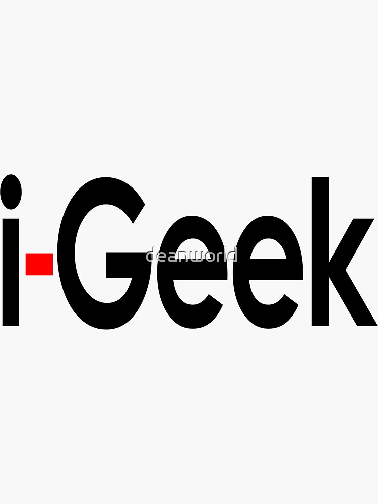 "Cool Geek T-Shirt, Fashion Top & Sticker Gift For Fun" Sticker for ...