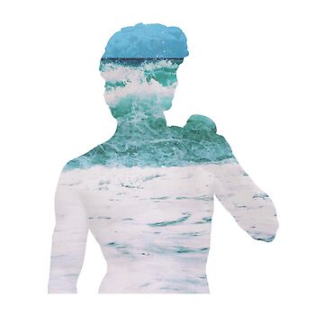 "Statue of David - Waves" Sticker for Sale by PlacidPower | Redbubble