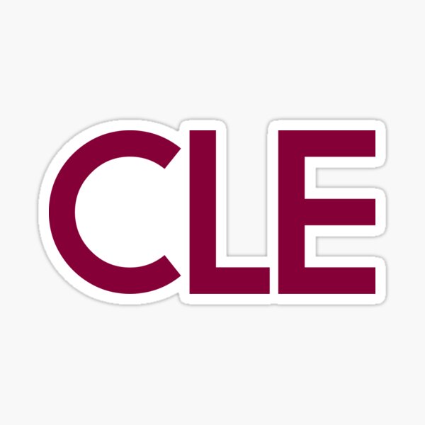 "Cleveland Cavaliers CLE" Sticker for Sale by sierraharkins | Redbubble