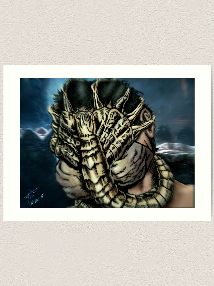 "Facehugger Concept Art" Art Print by hubertdungen | Redbubble