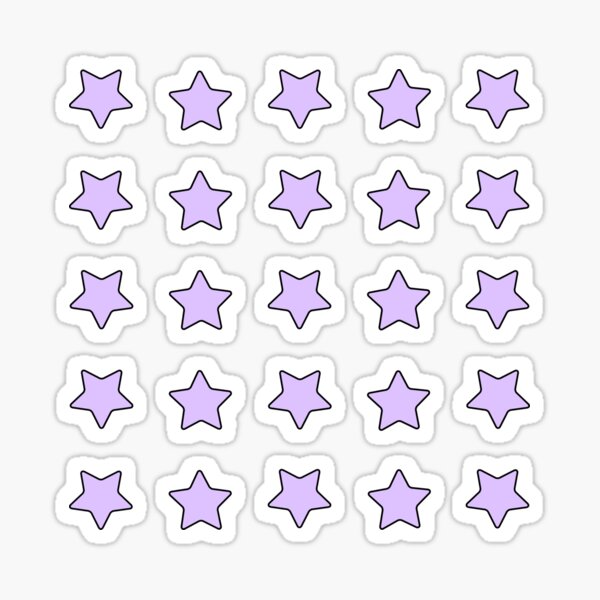 "Purple stars" Sticker for Sale by OkihanaShop | Redbubble