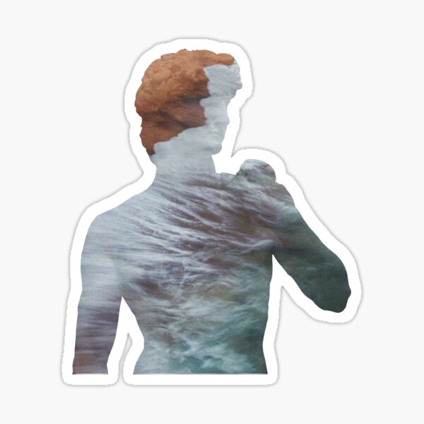 "Statue of David - Seashore" Sticker for Sale by PlacidPower | Redbubble