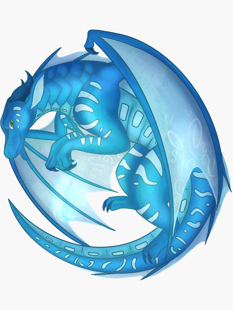 "Seawing-Wings of Fire" Sticker for Sale by BlueDragon15 | Redbubble