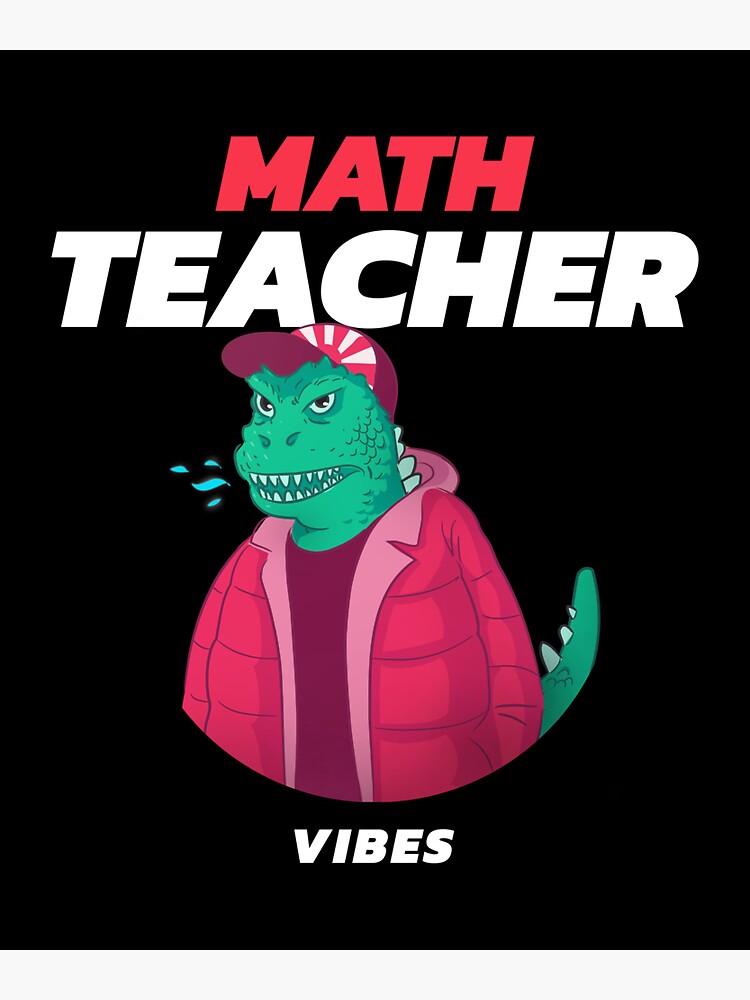 "Math Teacher Vibes" Sticker for Sale by MarcDaniero | Redbubble