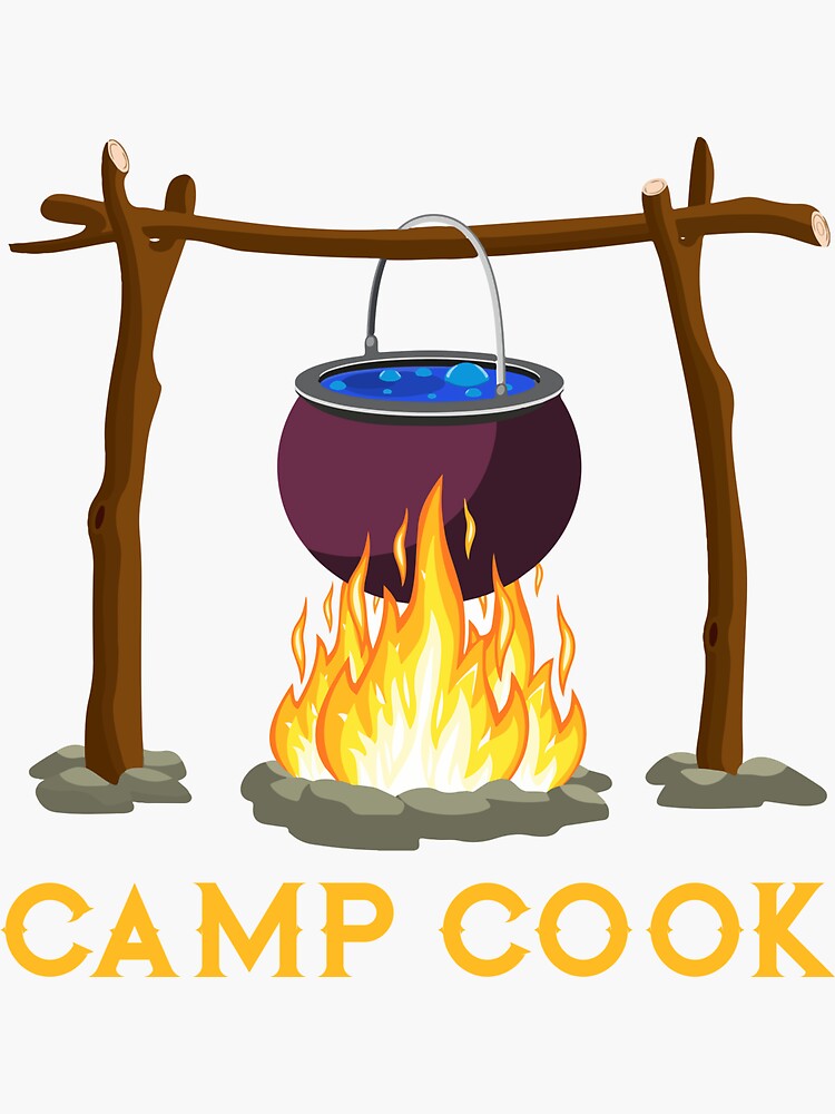 "Camp Cook" Sticker for Sale by semperfidelis8 | Redbubble