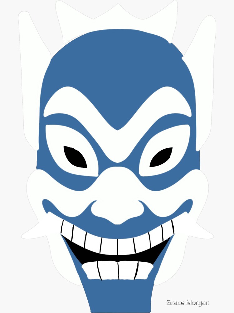 "Blue Spirit Mask, Avatar the Last Airbender" Sticker for Sale by ...