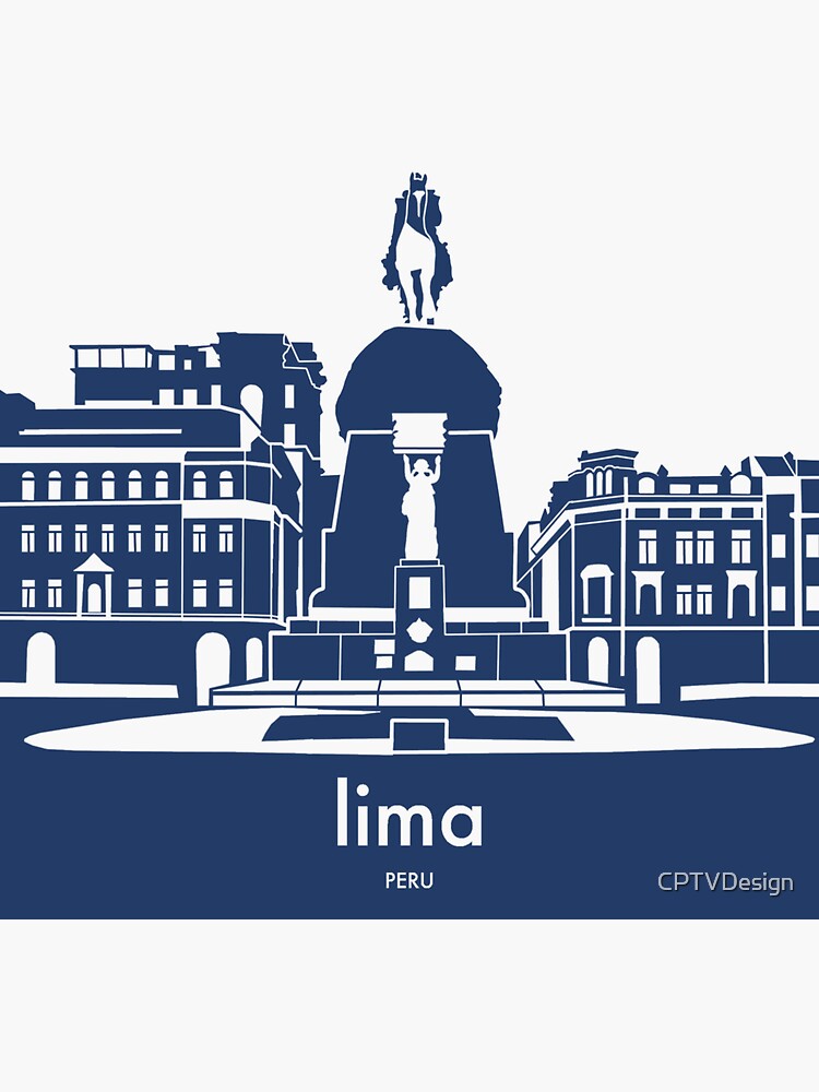 "Iconic Lima" Sticker by CPTVDesign | Redbubble