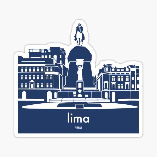 "Iconic Lima" Sticker by CPTVDesign | Redbubble