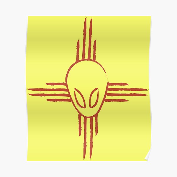 Póster «Nuevo México Alien-Zia Símbolo» de LoftiJam | Redbubble