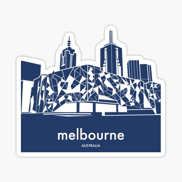 "Iconic Melbourne" Sticker for Sale by CPTVDesign | Redbubble