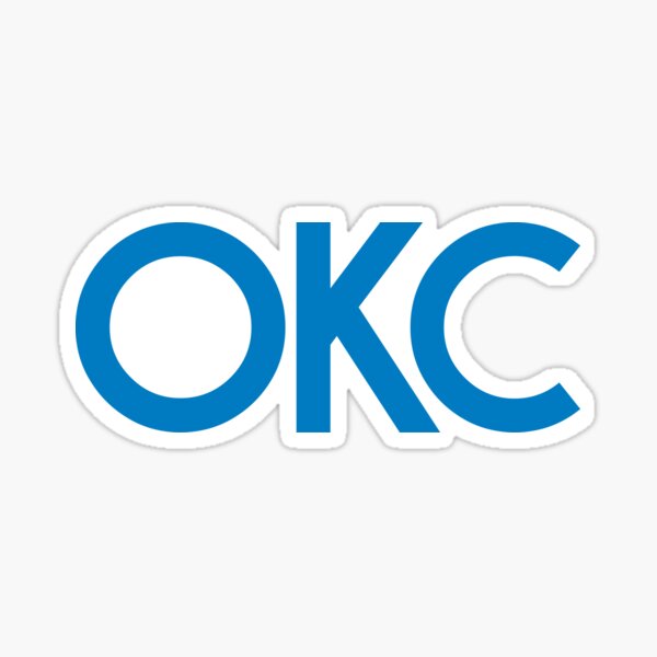 "Oklahoma City Thunder OKC" Sticker for Sale by sierraharkins | Redbubble